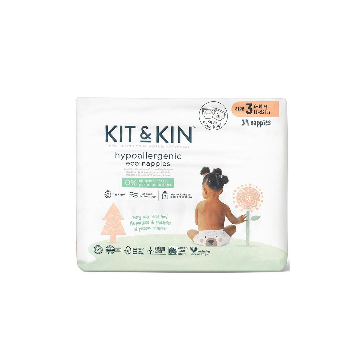 Kit & Kin pelene veličina 3 6-10kg (34 pack) A072600 | Premium Aksa